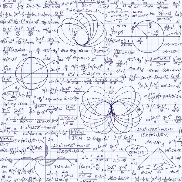 Mathematical vector seamless pattern with geometrical figures and ...