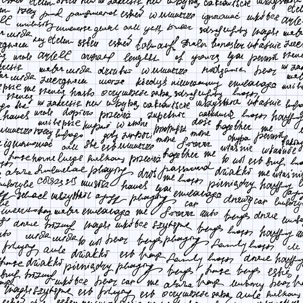 Abstract vector endless seamless texture with handwritten text, words ...