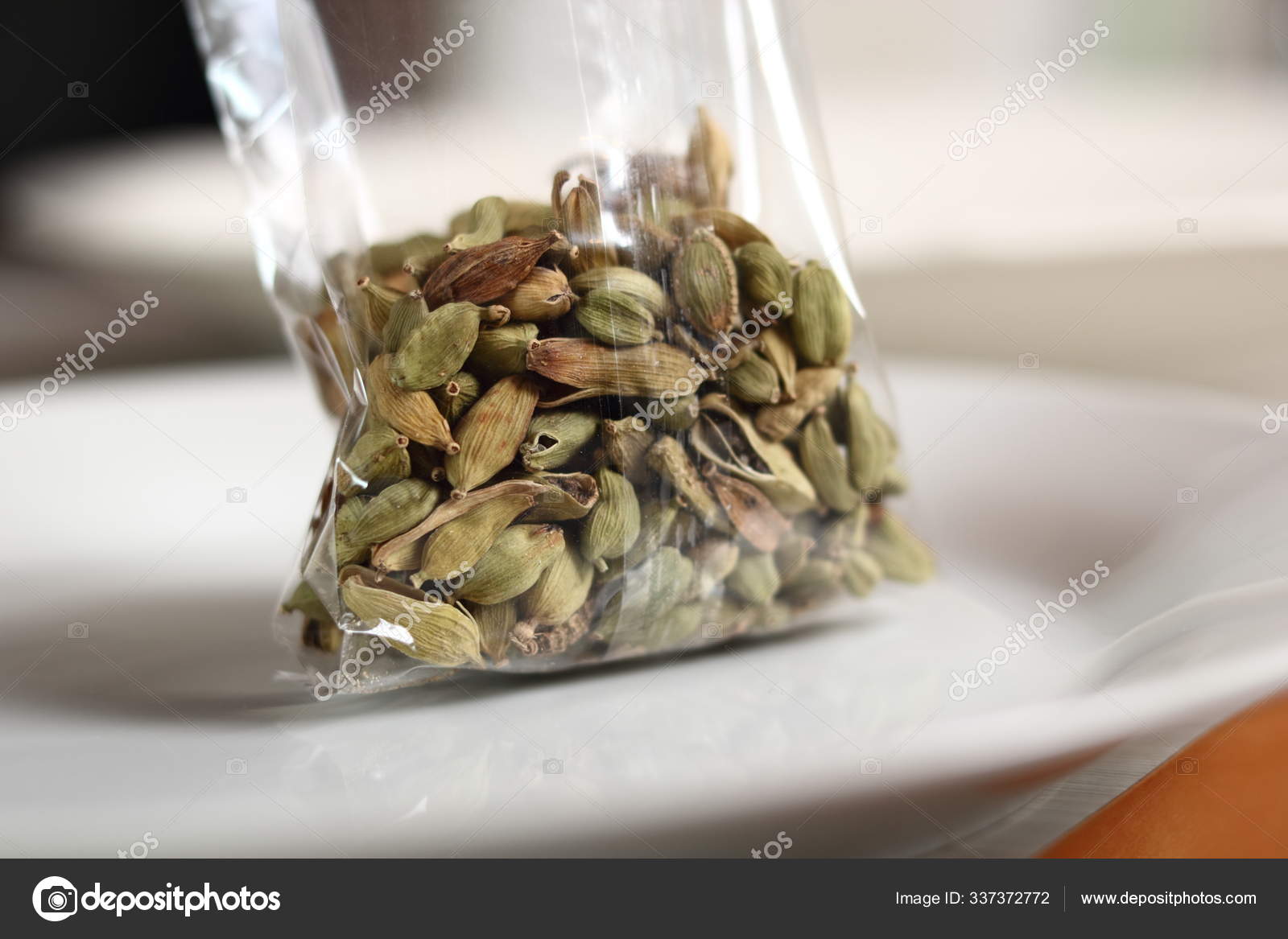 Cardamom Pods Plastic Bag Making Pear Tarte Tatin Cardamom Series Stock ...