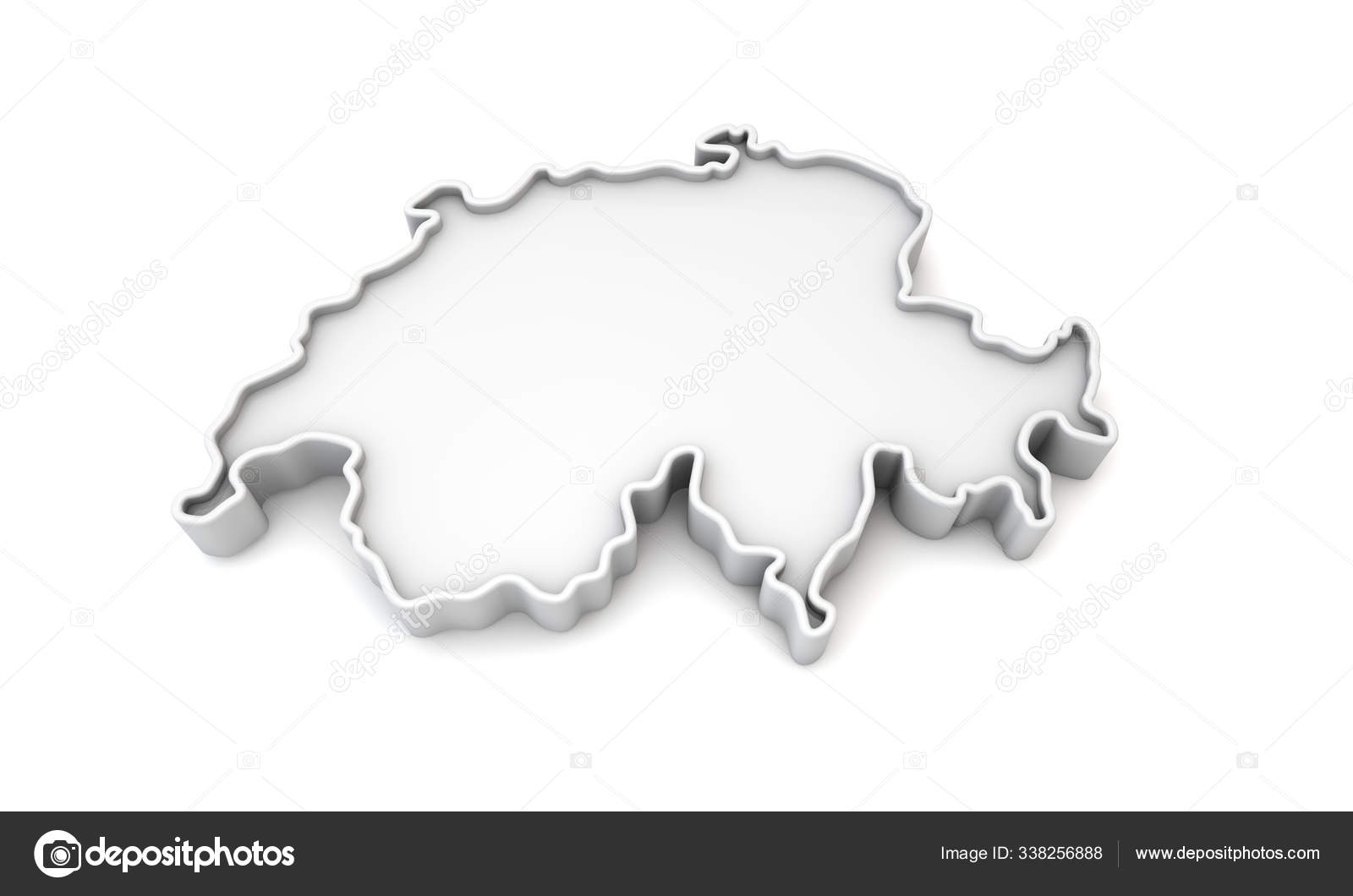 Switzerland Map Simple