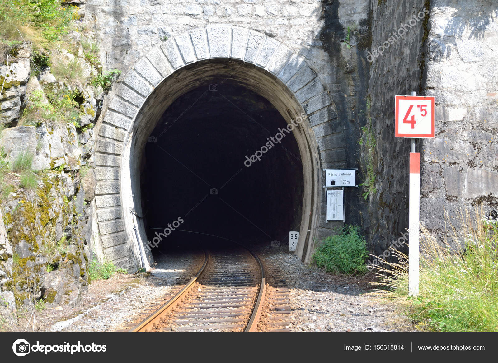 Entrance into a train tunnel — Stock Photo © alho007 #150318814