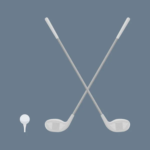 Golf clubs cross Vector Art Stock Images | Depositphotos