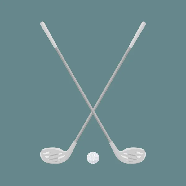 Golf clubs cross Vector Art Stock Images | Depositphotos