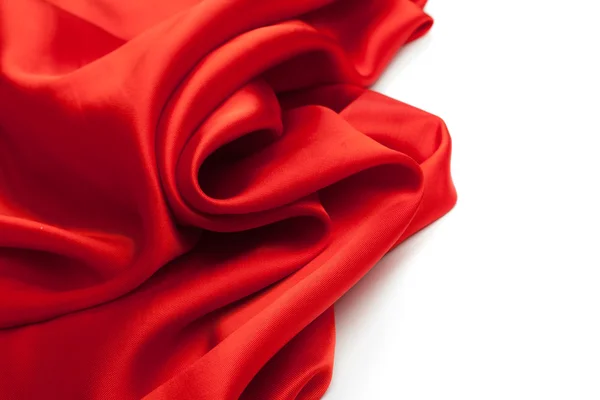 Red satin fabric against white background - Stock Image - Everypixel