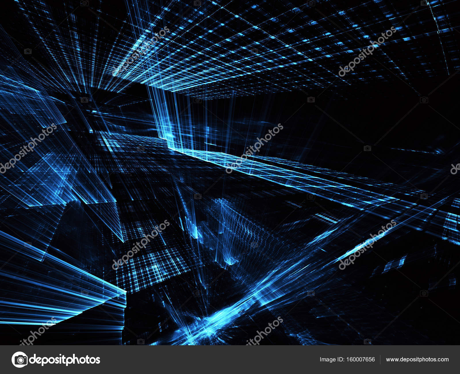 Abstract technology illustration, 3D illustration — Stock Photo ...