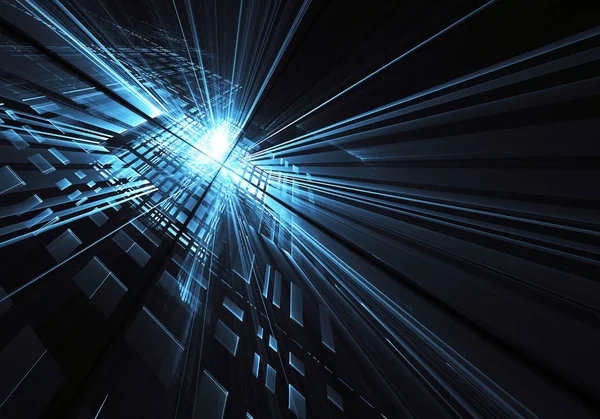 Abstract technology illustration, 3D illustration - Stock Image ...