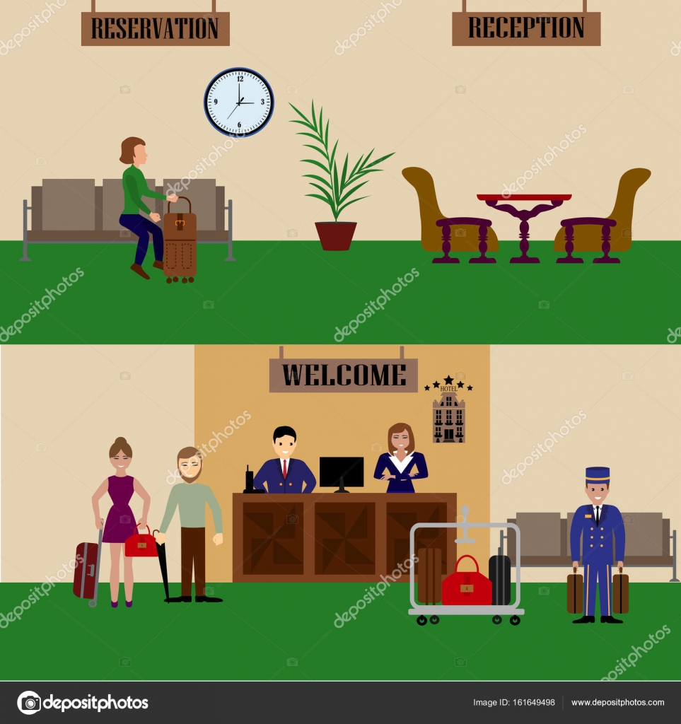 Hotel service set Stock Vector Image by ©Krylovochka #161649498
