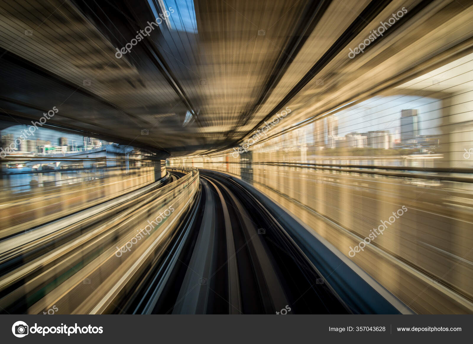 Subway Train Moving Flow Movement — Stock Photo © shyNe #357043628