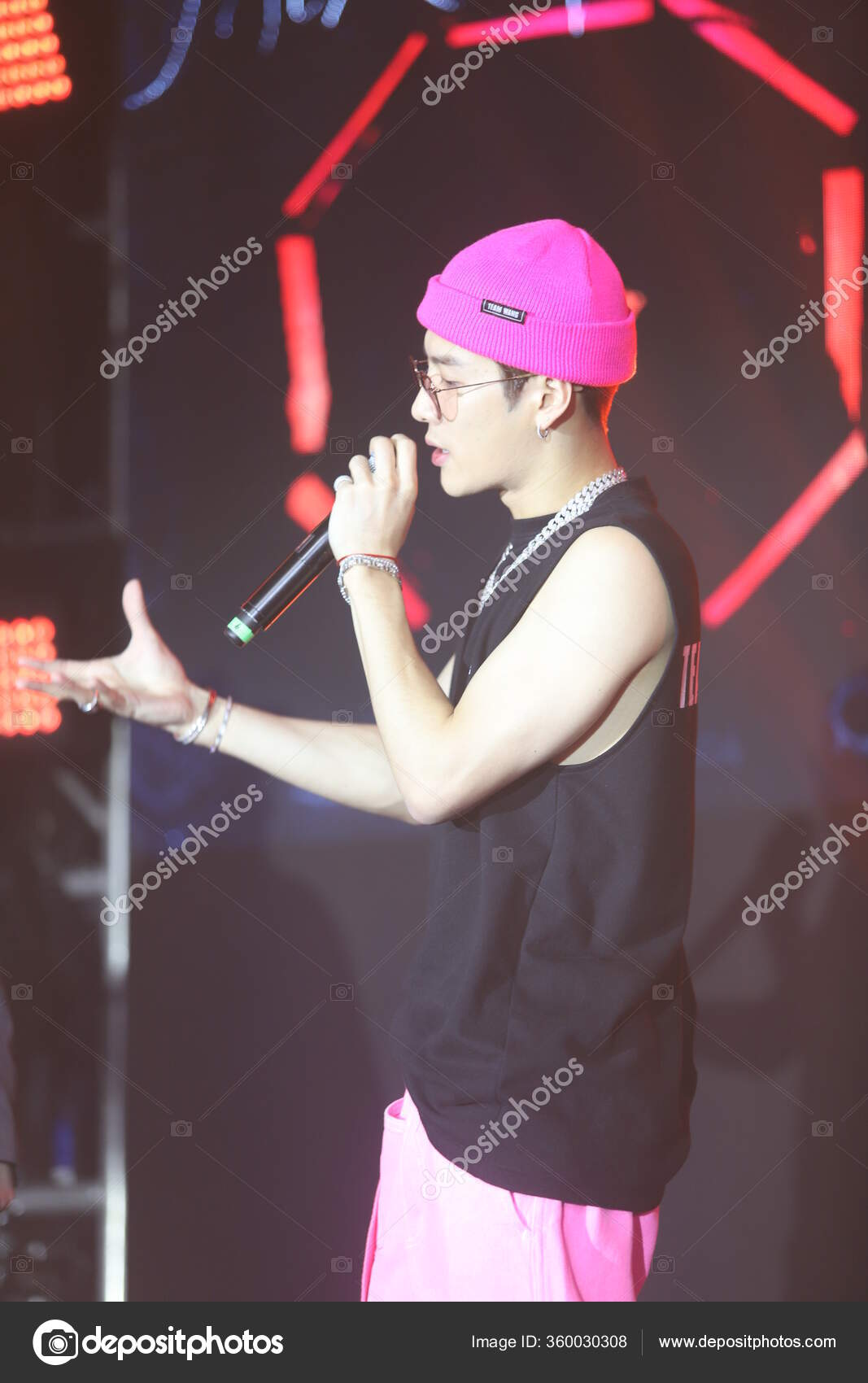 Local Rapper On Stage