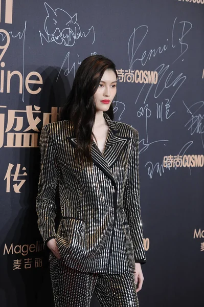 Chinese Model Actress Sui Sui Attends 2019 Cosmo Glam Night – Stock ...