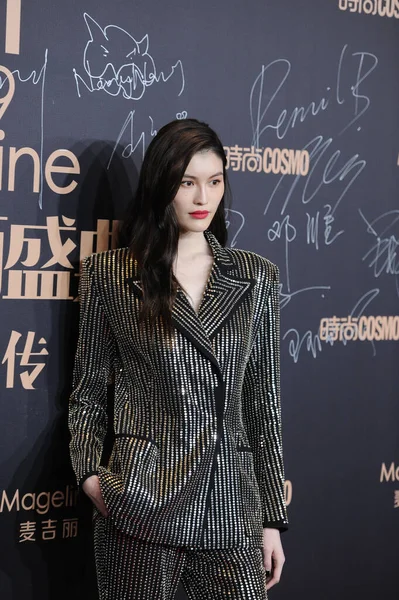 Chinese Model Actress Sui Sui Attends 2019 Cosmo Glam Night – Stock ...