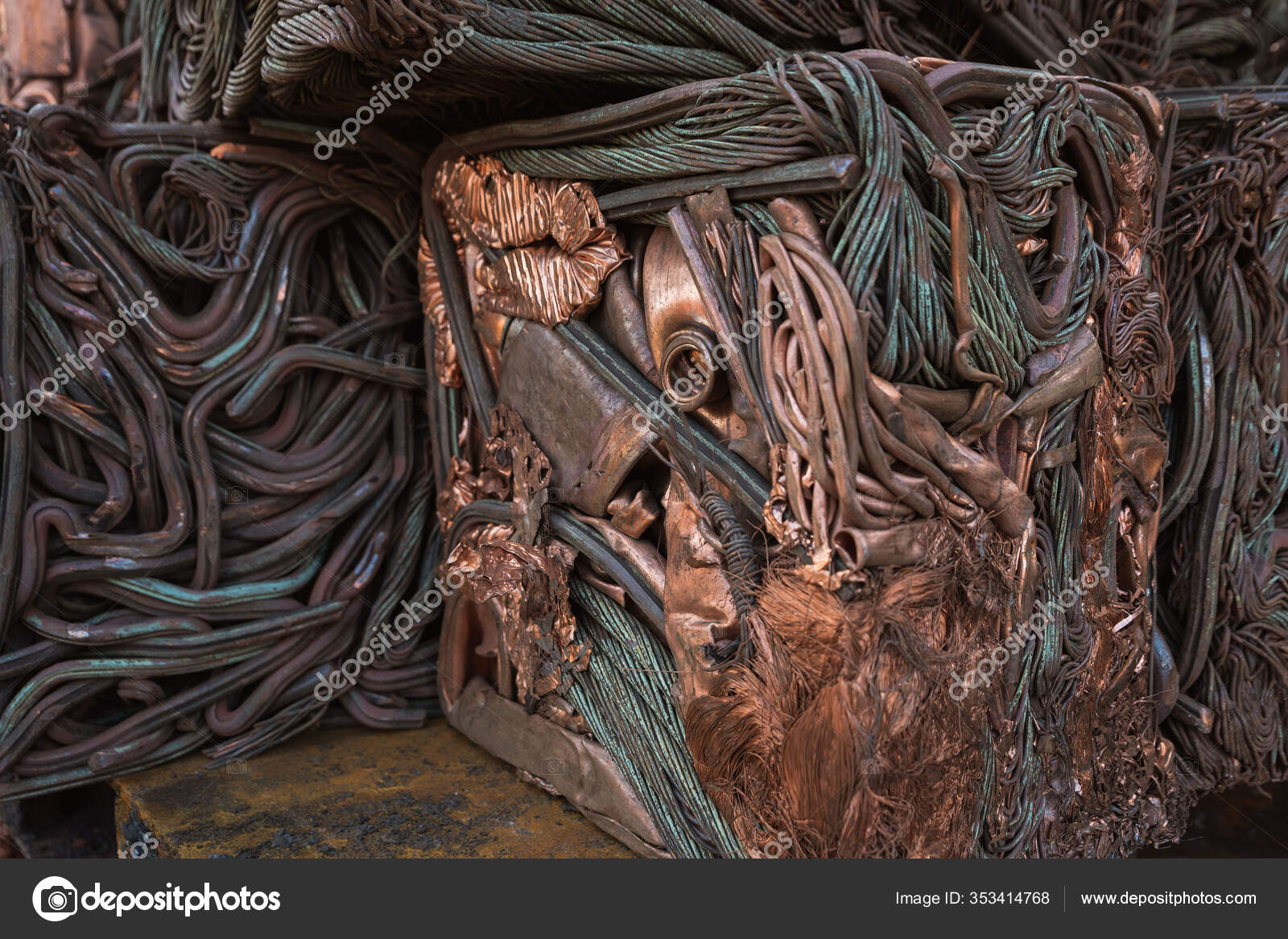 Copper Scrap Prepared Recycling Copper Smelter Stock Photo by ©Dziurek ...