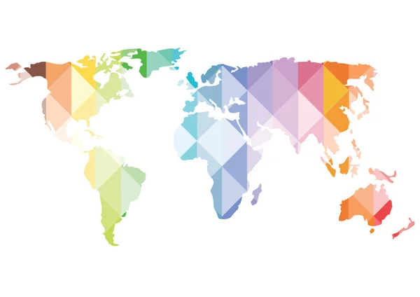Triangles world map Vector Art Stock Images | Depositphotos