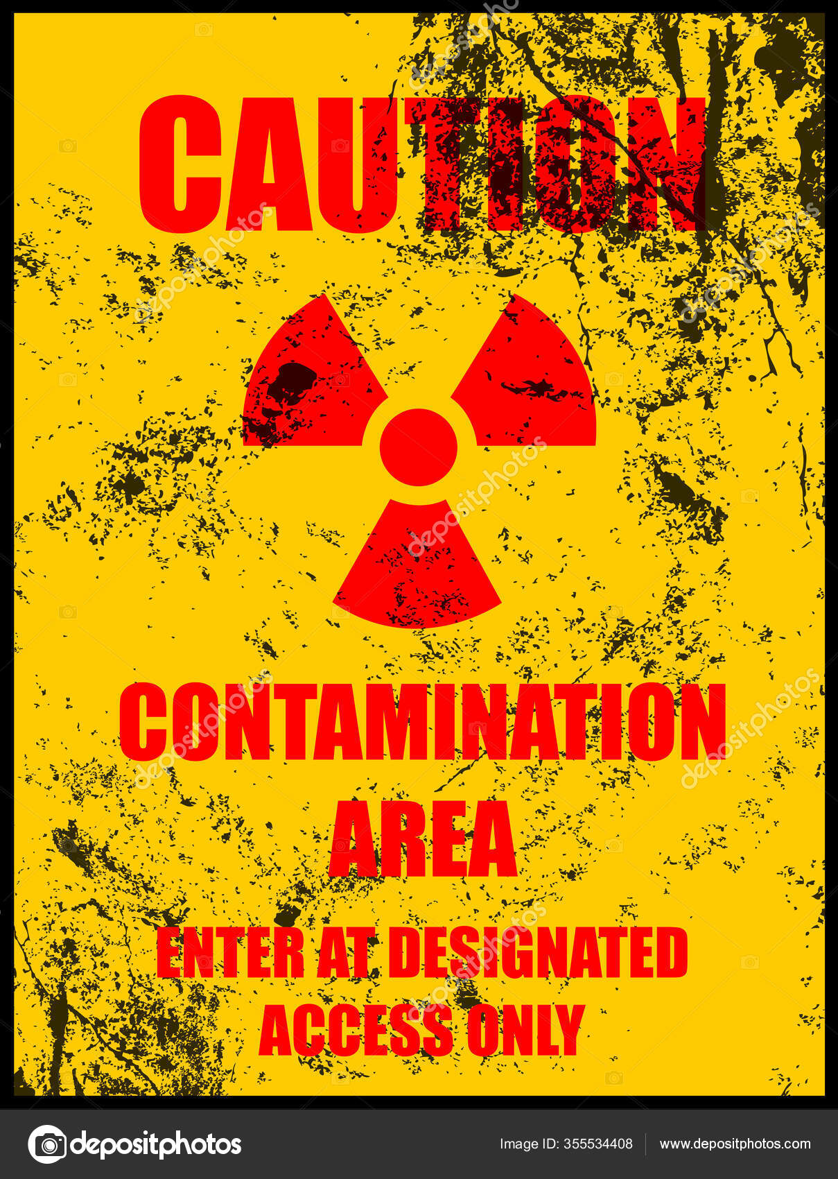 Contaminated Area Sign