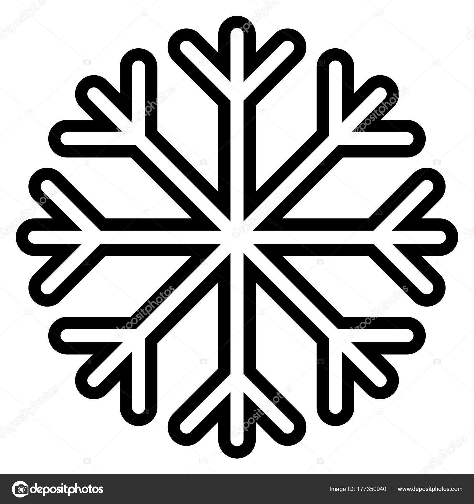Copos De Nieve Clipart En Blanco Y Negro Vectores De Copo De Nieve,