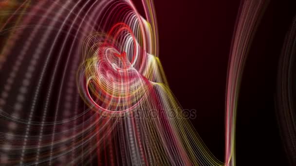 Futuristic animation with stripe wave object and light shimmer in slow motion, 4096x2304 loop 4K ...