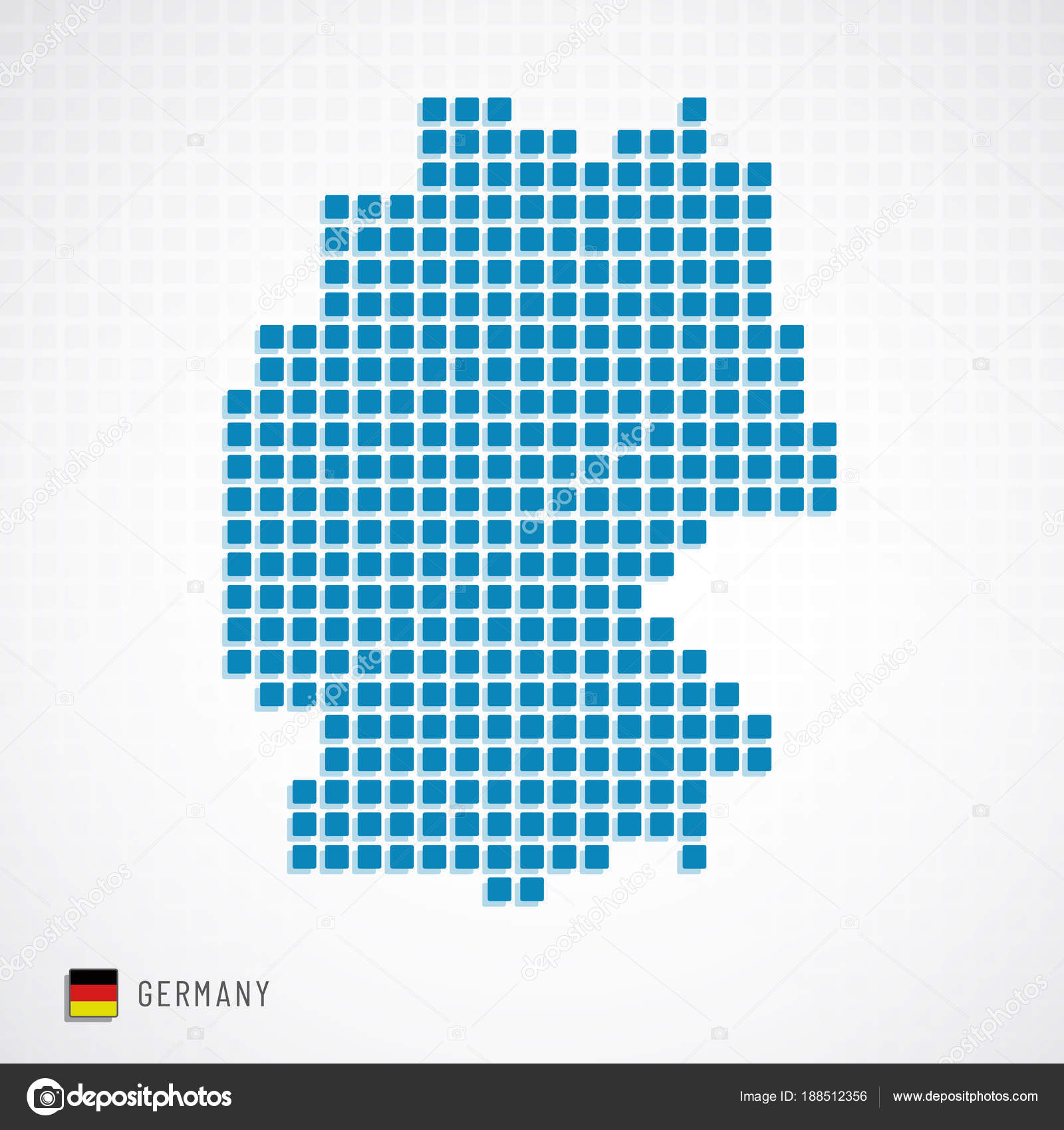Germany map and flag icon Stock Vector Image by ©kerdazz7 #188512356