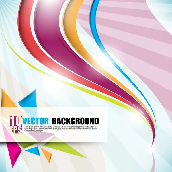 Multicolored wave abstract background Stock Vector by ©Silverzeed 158580268