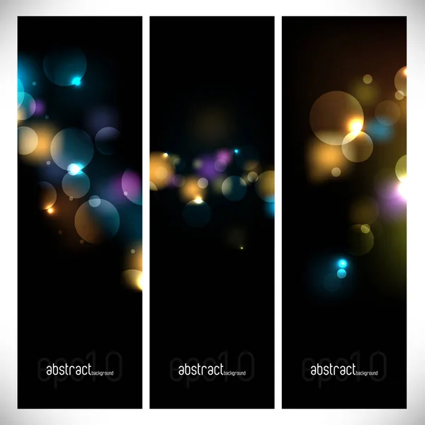 Color Light Beams Dark Background Vector Illustration Stock Vector by ...