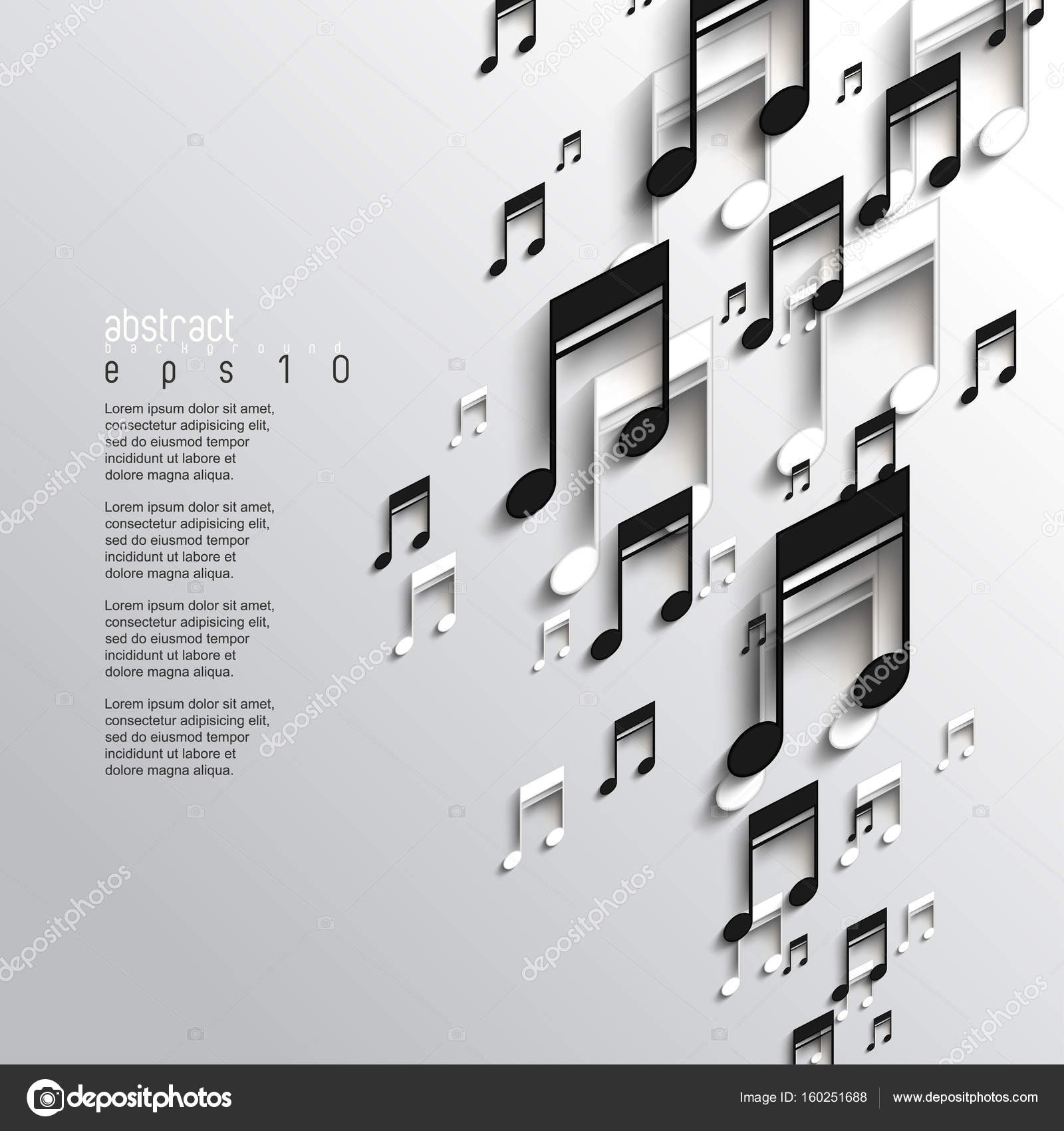 Music note background Stock Vector by ©Silverzeed 160251688