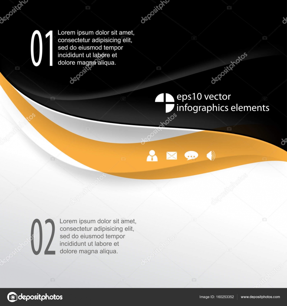 Wave infographics background Stock Vector Image by ©Silverzeed #160253352