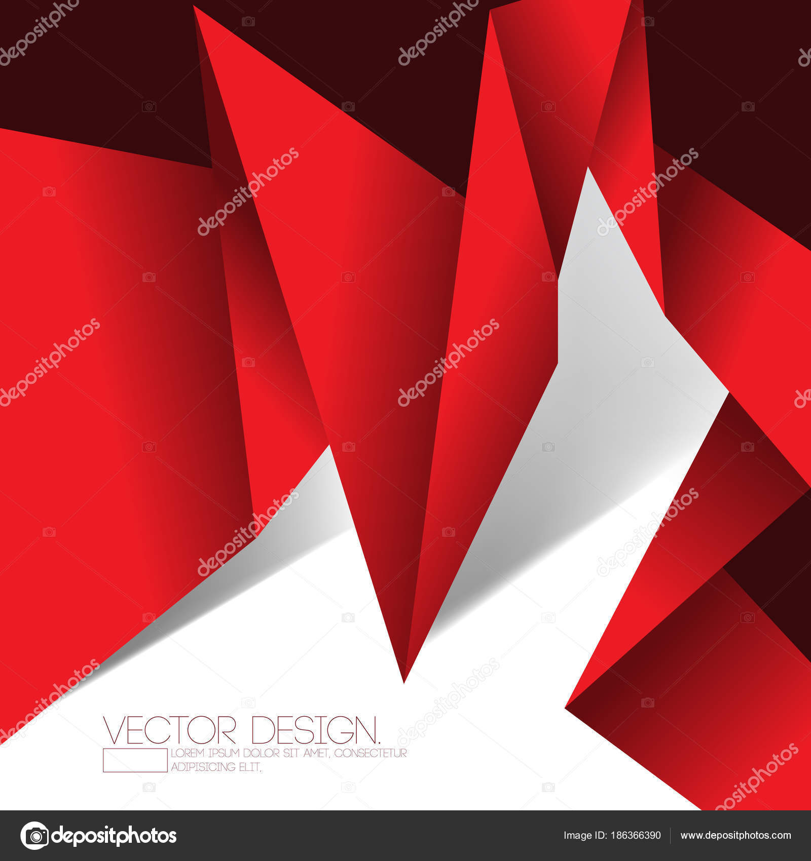Origami Inspired Folded Paper Material Abstract Design Stock Vector by ...