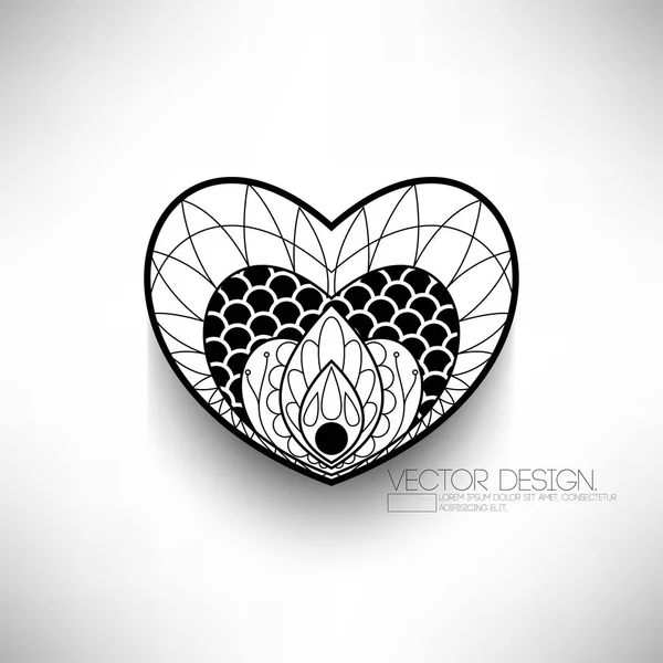 Heart mandala Vector Art Stock Images | Depositphotos