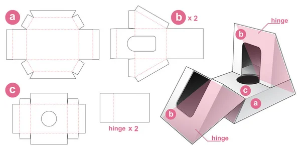 Empty shablon template folder and die cut, stamp. Stock Vector Image by ...