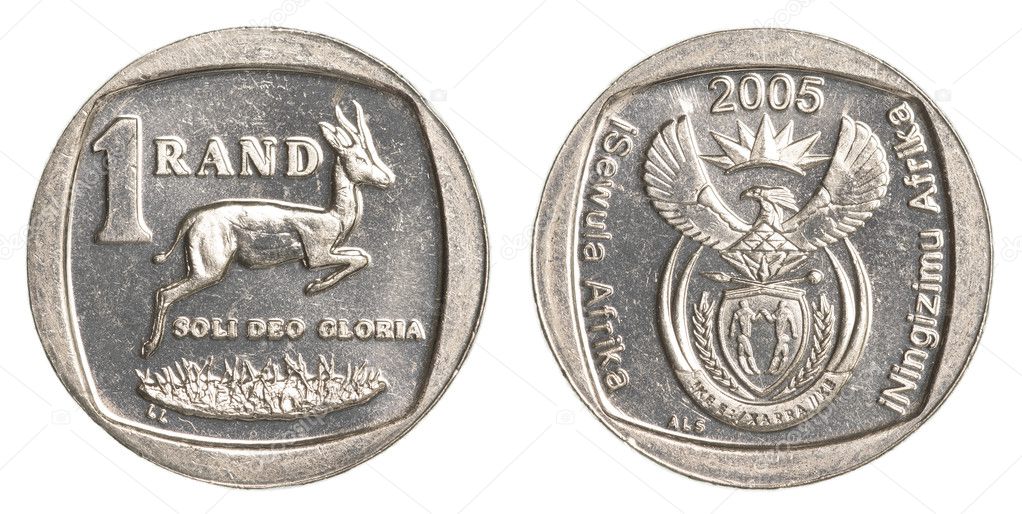 Una moneda rand sudafricano — Foto de Stock #127658116 — Depositphotos