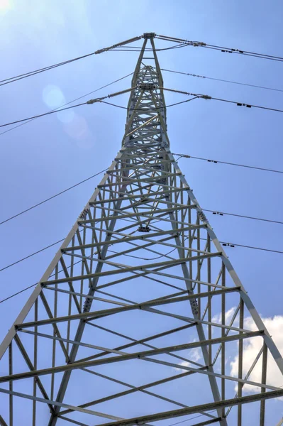High voltage electrical overhead lines - Stock Image - Everypixel