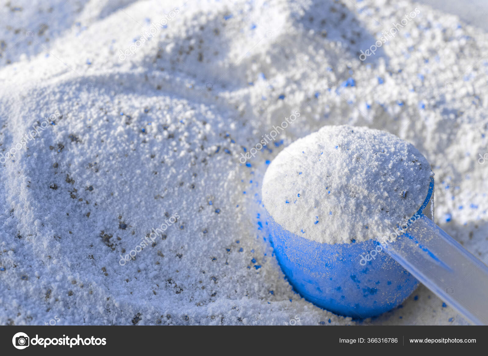 Detergent shirt. Soap white texture with scoop. Liquid powder in cup ...
