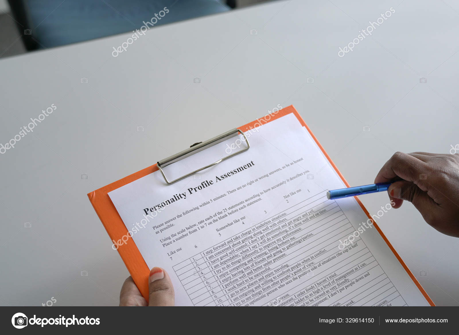 Personality test or profile assessment — Stock Photo © sinseeho #329614150