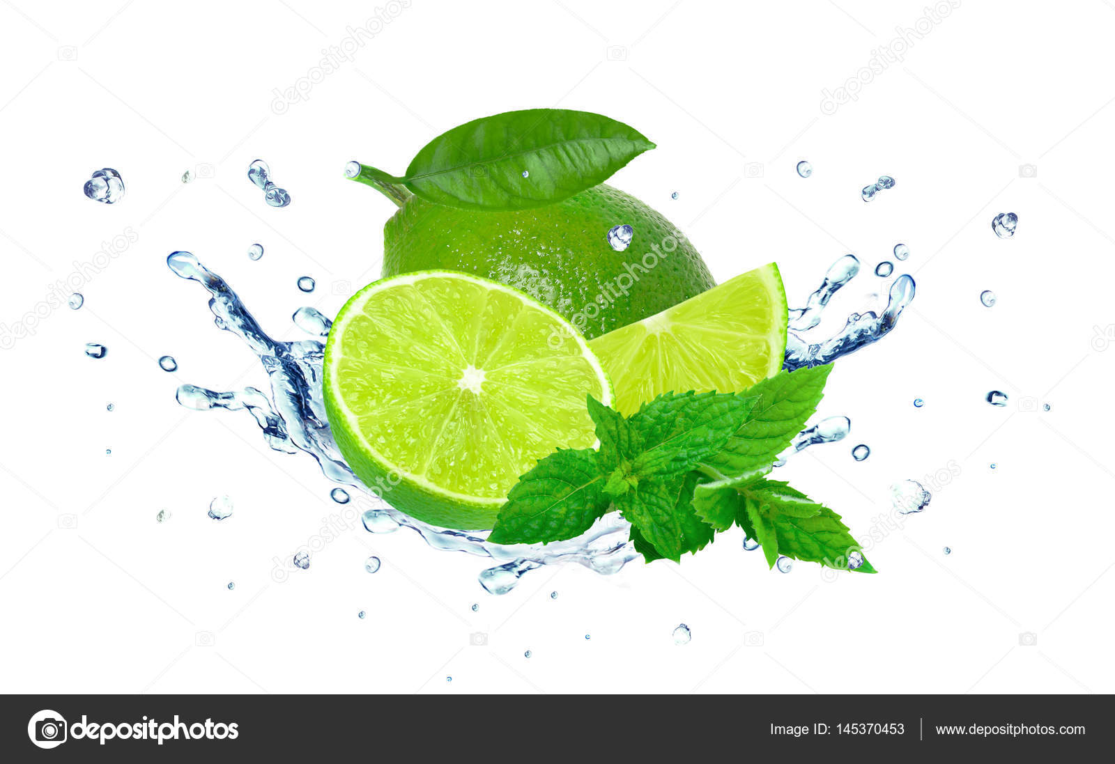 Lime water splash Stock Photo by ©iquazu 145370453