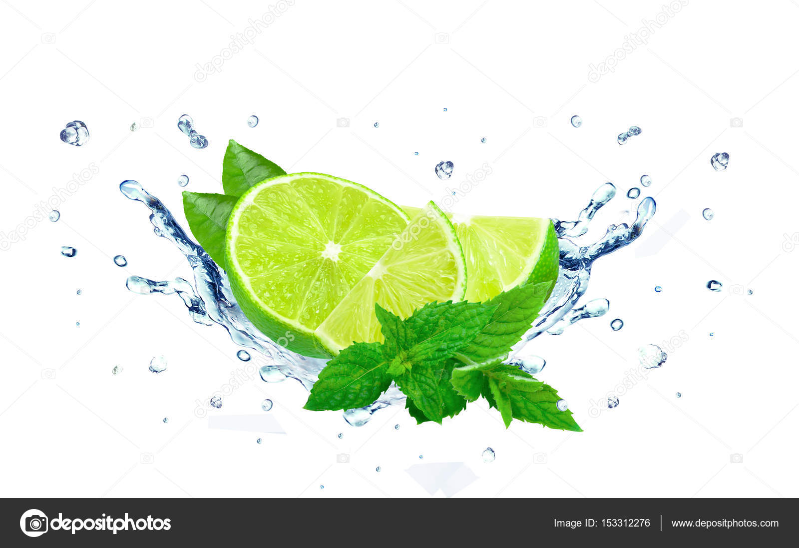 Lime splash water Stock Photo by ©iquazu 153312276