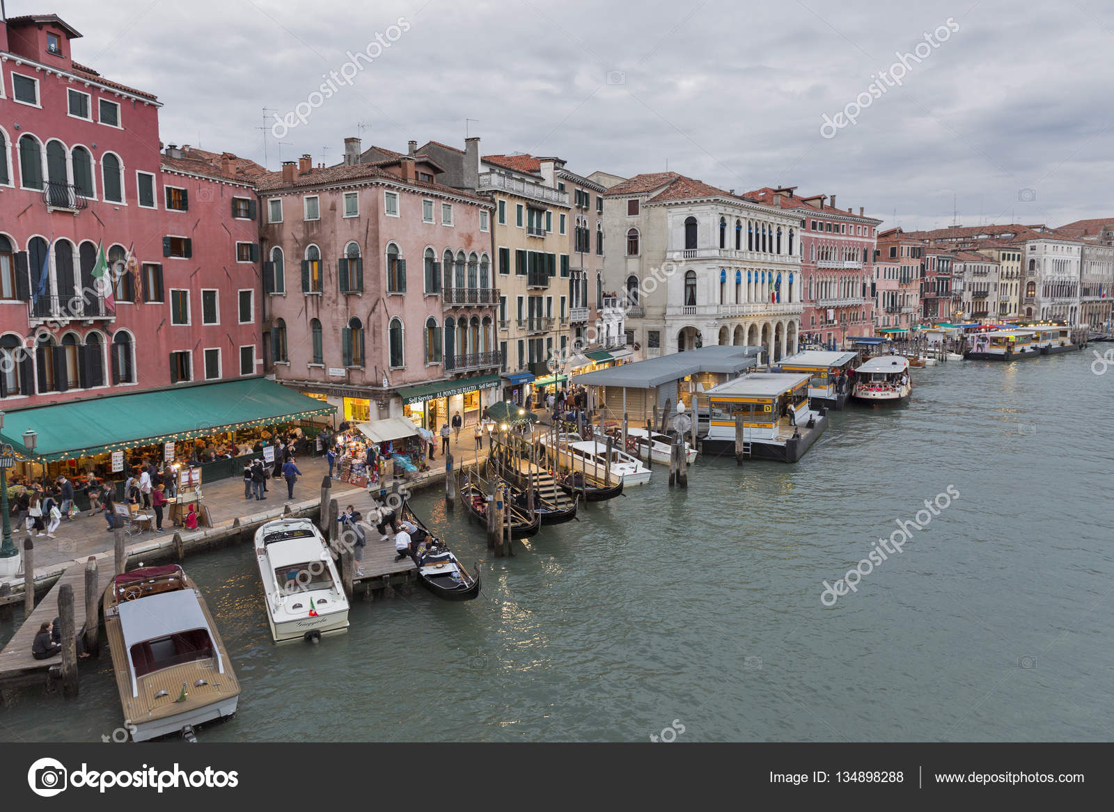 Beautiful view of famous Grand Canal in Venice, Italy. – Stock ...