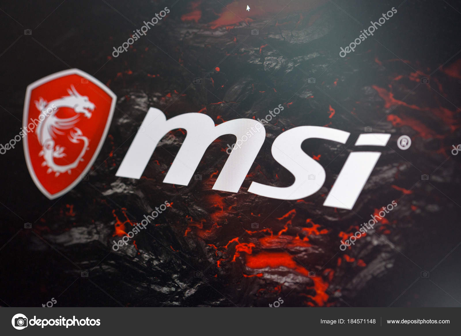 MSI logo at booth during CEE 2017 in Kiev, Ukraine. — Stock Editorial ...