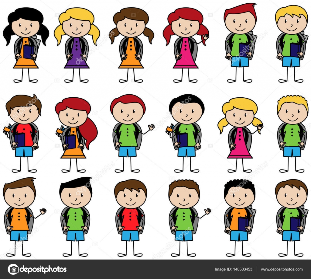 Cute Stick Figure People