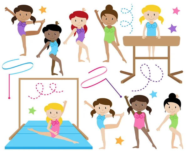 Splits Gymnastics Clipart