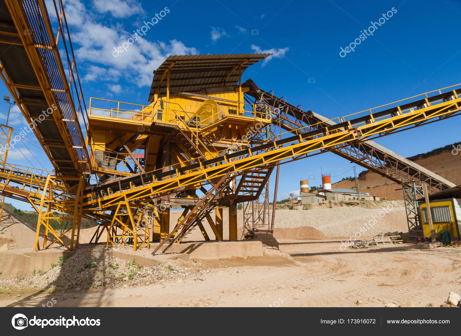 Distribution and Screening Plant Gravel Stock Photo by ©siur 173916072