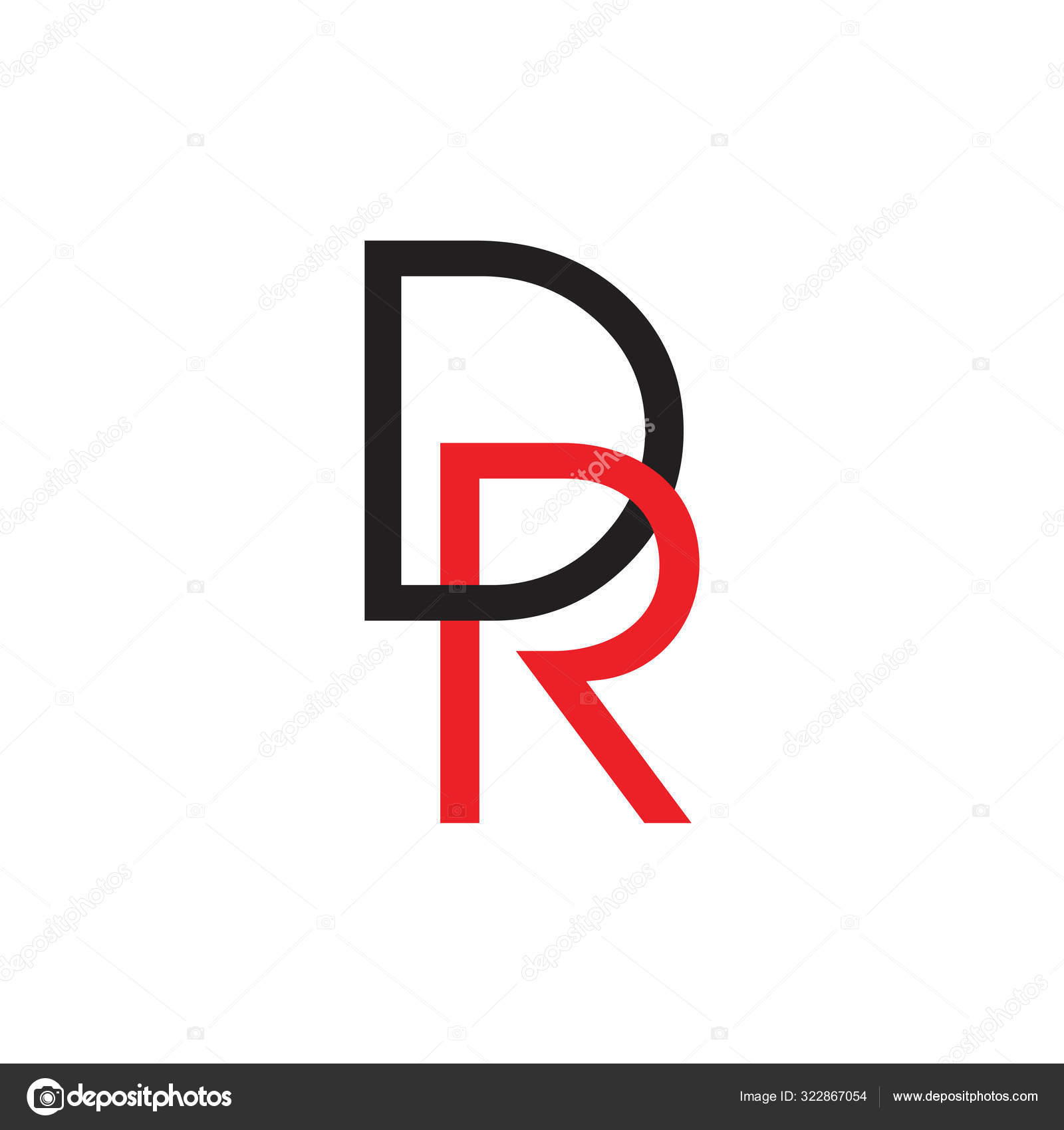 Letters dr linked lines colorful logo Stock Vector by ©Adnanbantul87 ...