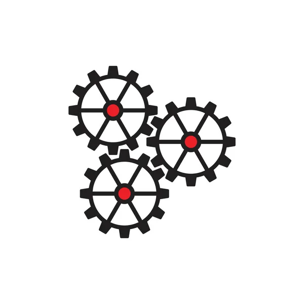Three Colorful Cog Machine System Symbol Vector Stock Vector Image by ...