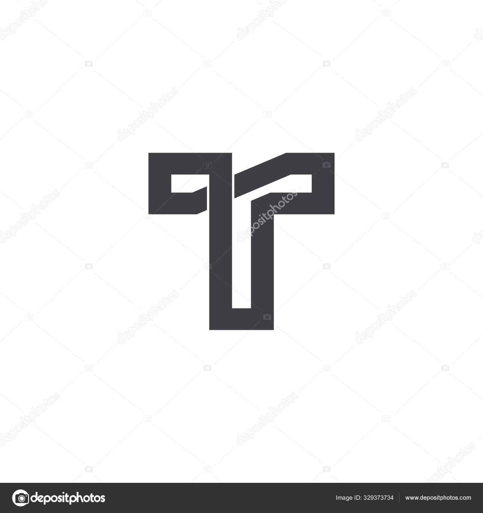 Letter t infinity line overlap logo vector Stock Vector Image by ...