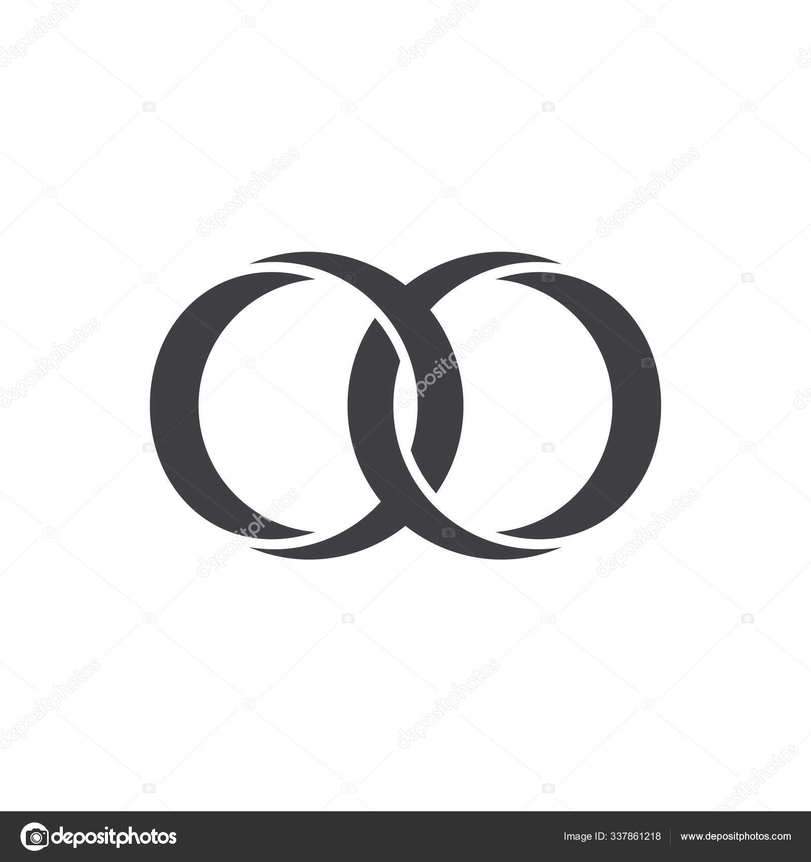 Linked circle 3d ring flat symbol logo vector ⬇ Vector Image by ...