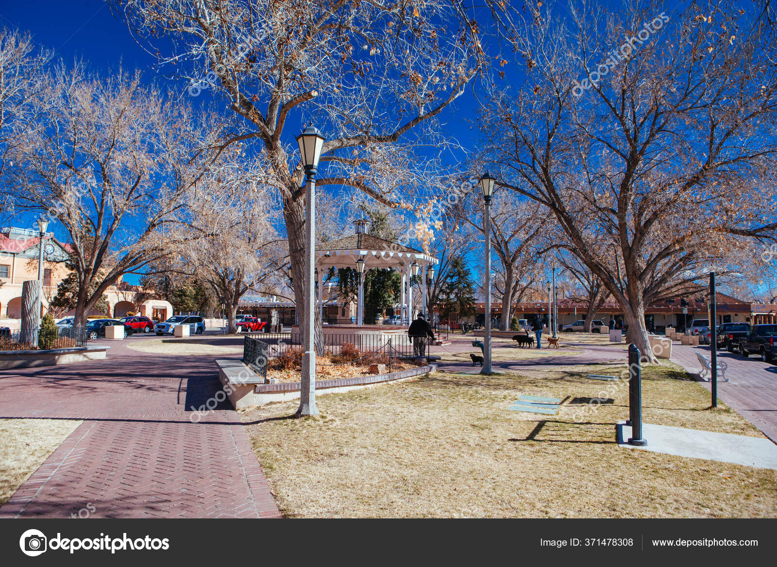 Old Town Plaza Alburqueque USA Stock Photo by ©filedimage 371478308