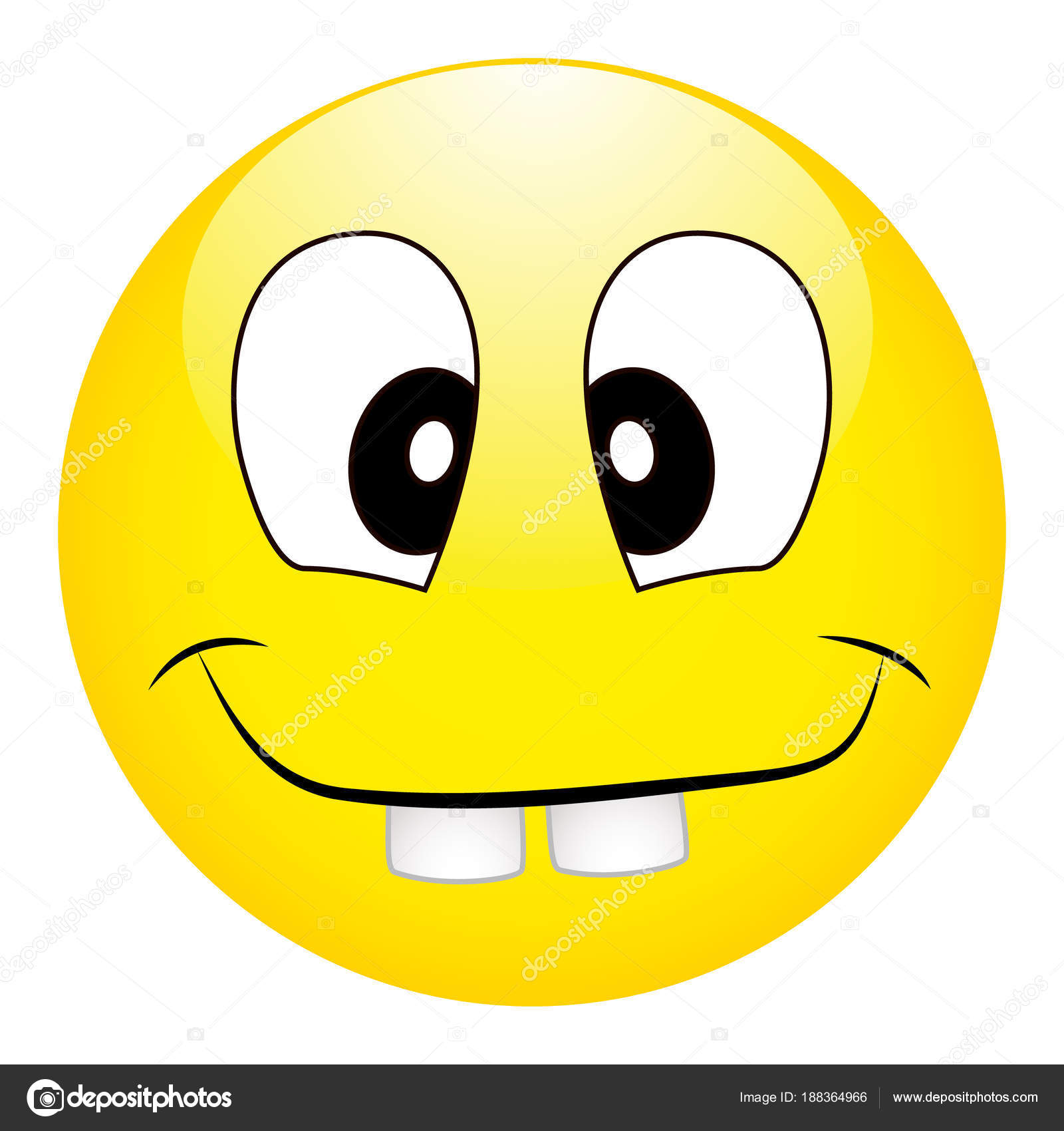 Meisje Smiley Gezicht Met Tanden