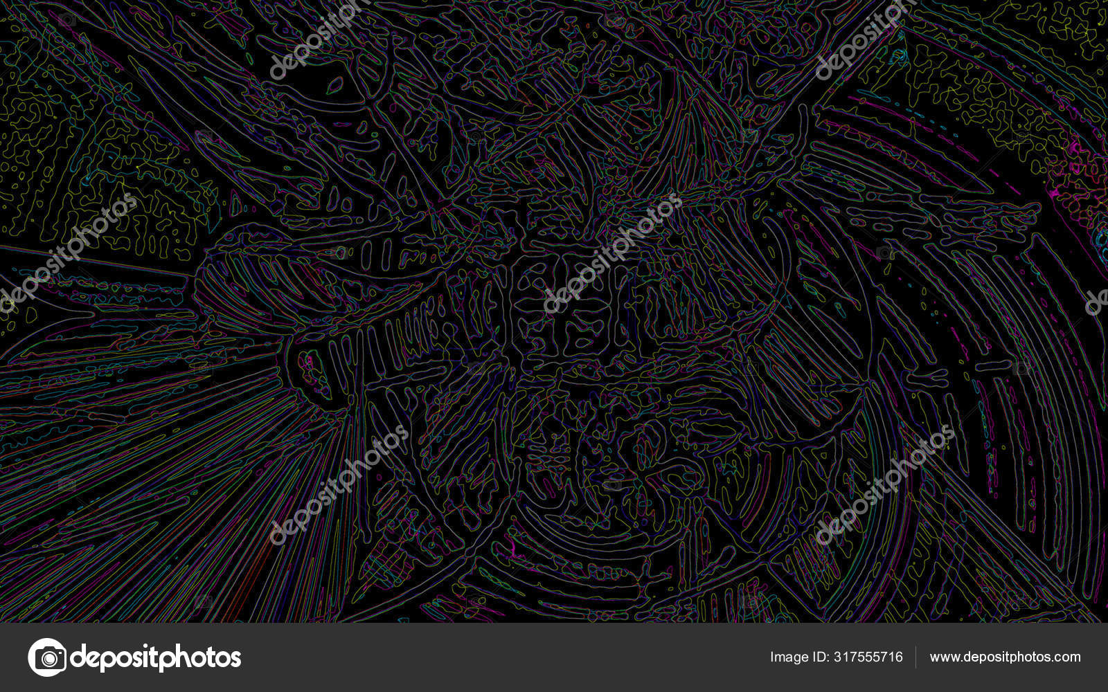 Fantasy chaotic colorful fractal pattern. Abstract fractal shapes. 3D ...