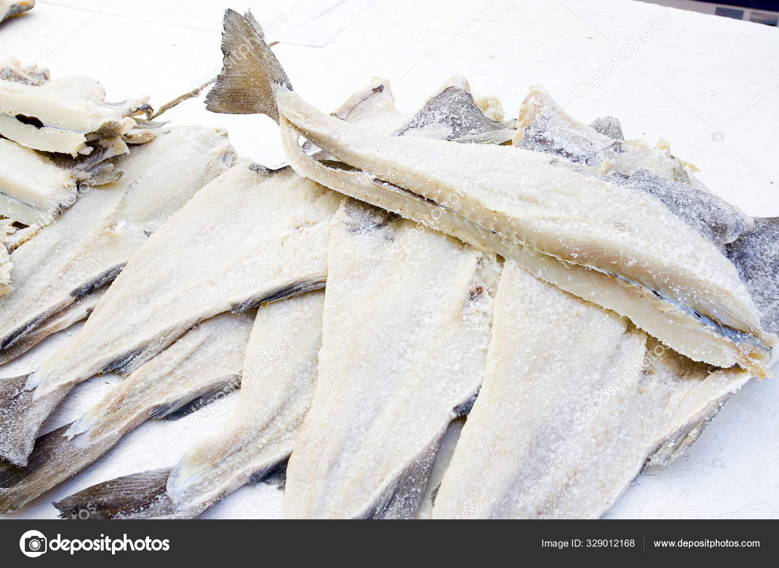 Dried Salted Cod Fish — Stock Photo © natursports #329012168