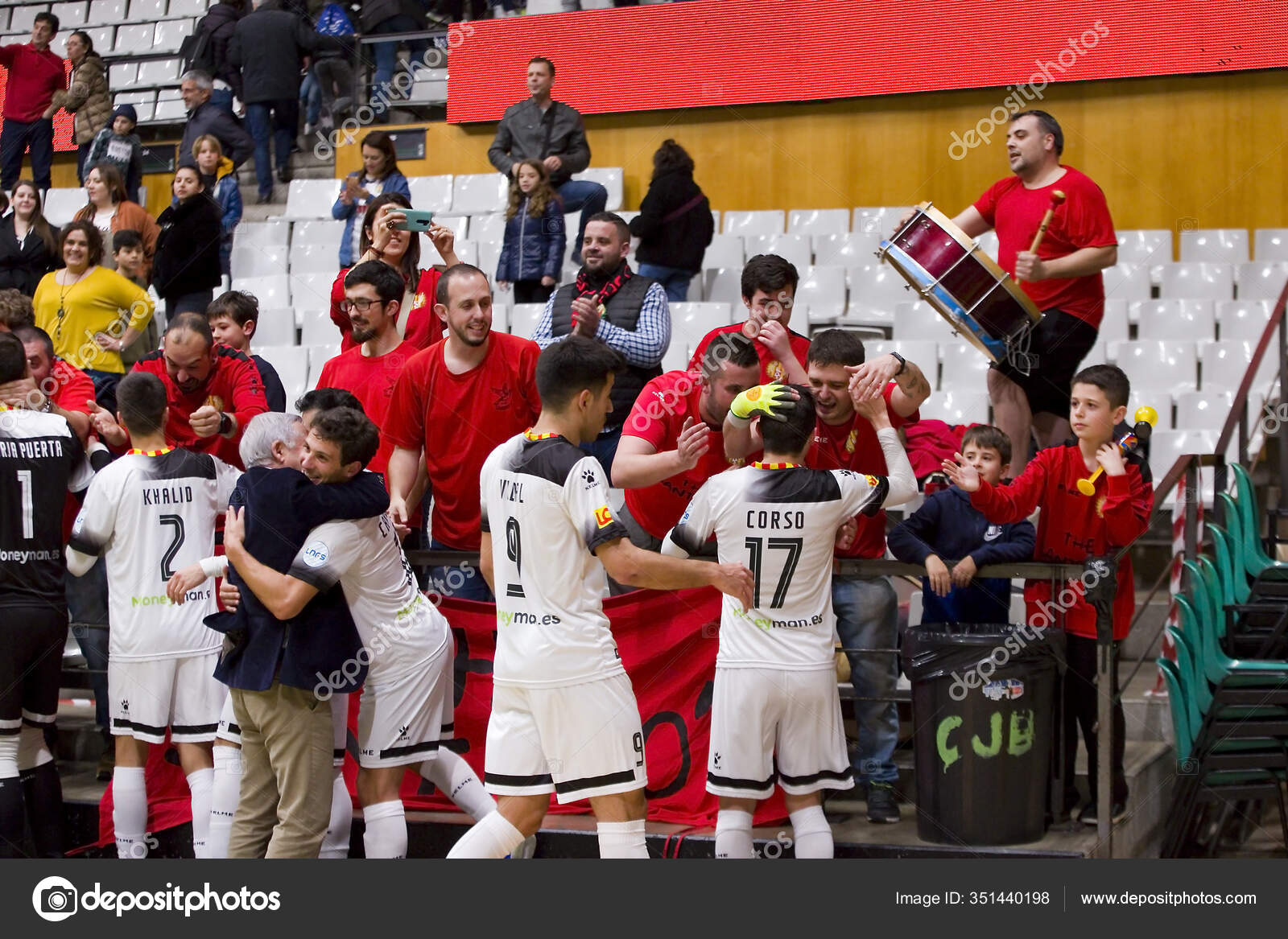 Goal Celebration Spanish Lnfs Futsal League Match Industrias Garcia ...