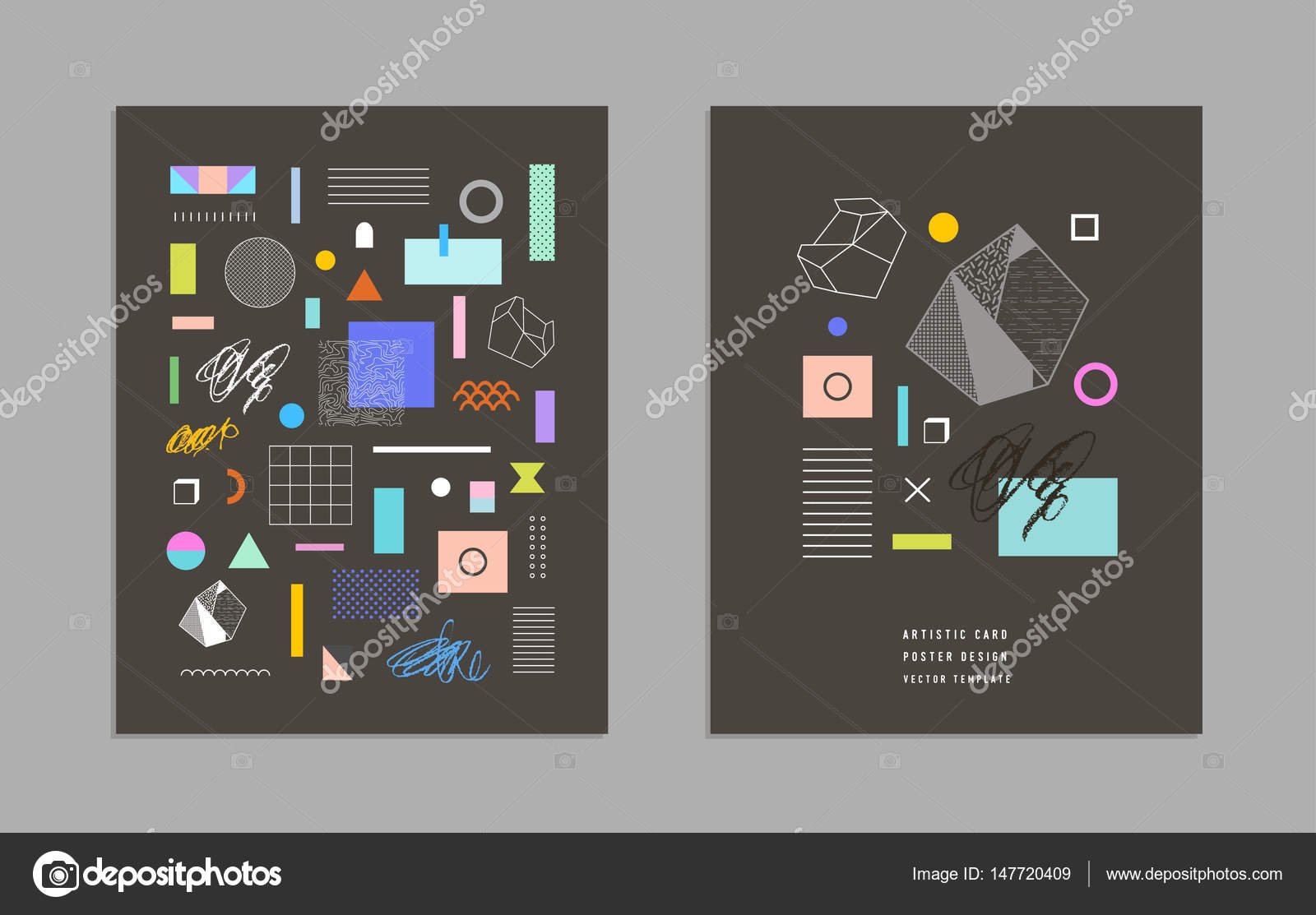 Plantillas con diferentes formas geométricas Stock Vector by ©leepoo ...