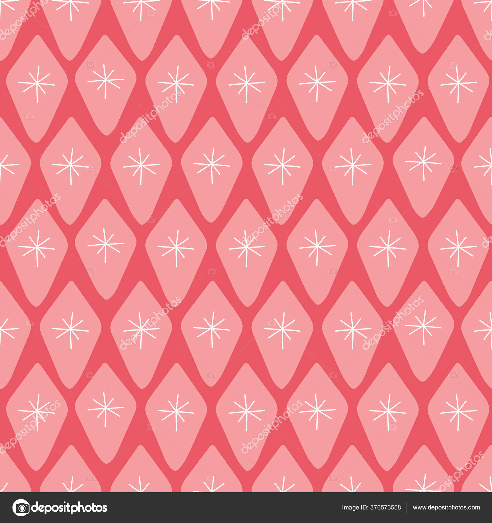 Star and diamond shape pattern design background. Cute geometric vector ...